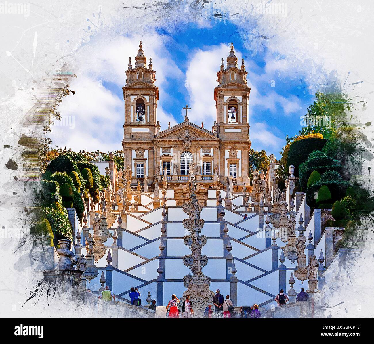The Santuario Bom Jesus do Monte Shrine of Good Jesus of the Mountain ...