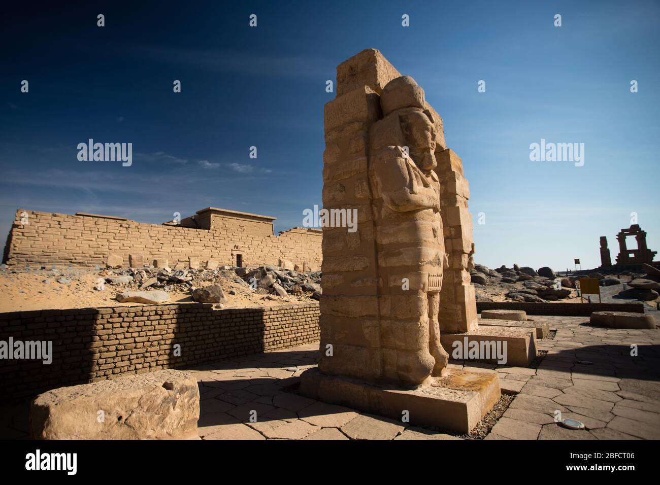 Exterior of Kalabsha Temple in the Nile River near Aswan, Egypt Stock ...