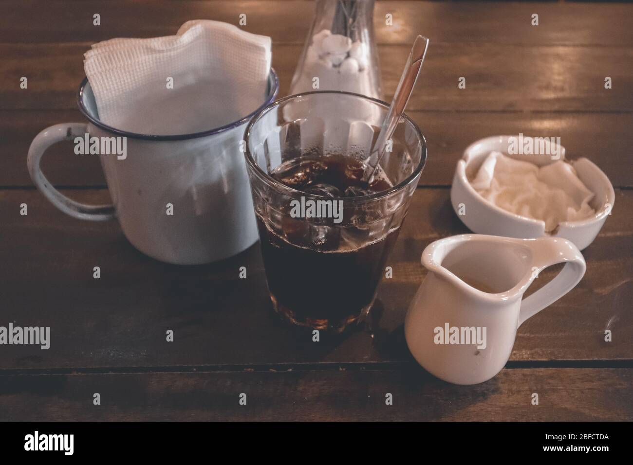 Vietnamese black coffee or ca phe den that shows Vietnam's cafe culture ...