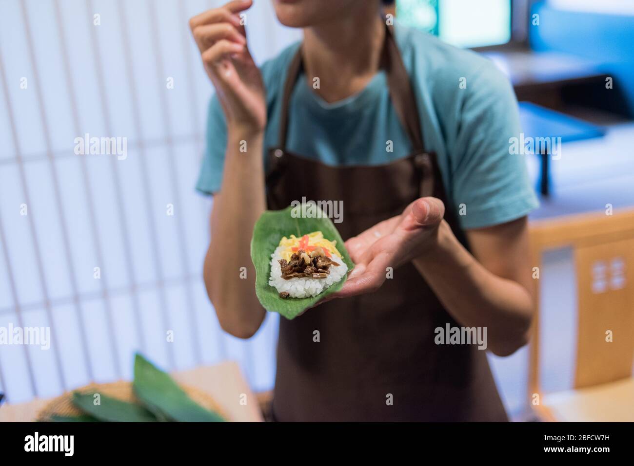 Preparation of homemade typical countryside dish with local products ...