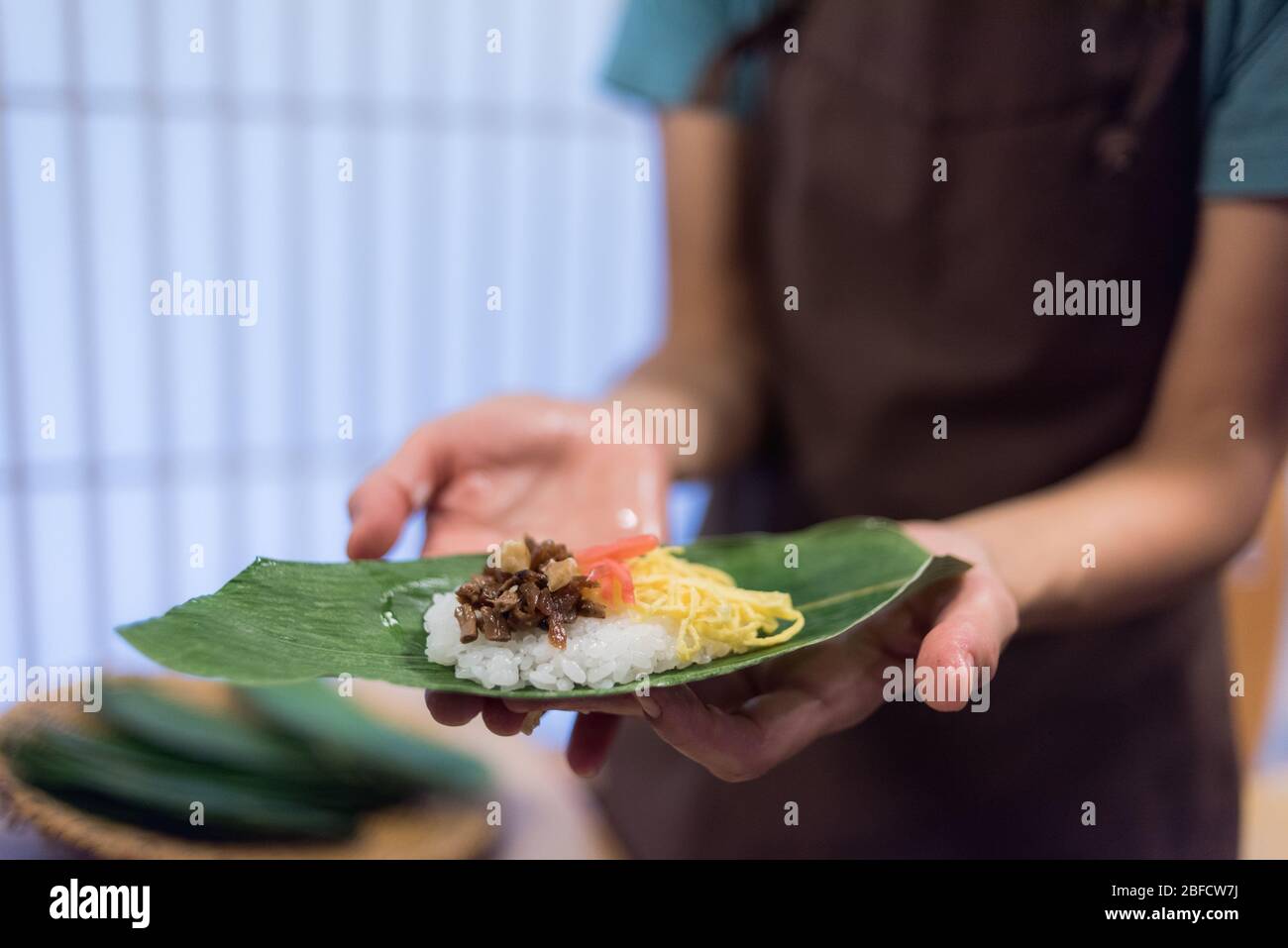 Preparation of homemade typical countryside dish with local products ...