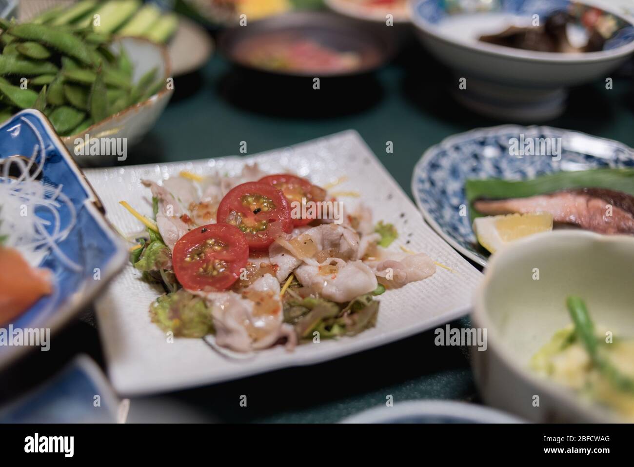 Rei-shabu is a cold Shabu-Shabu salad typical traditionnal Japanese ...