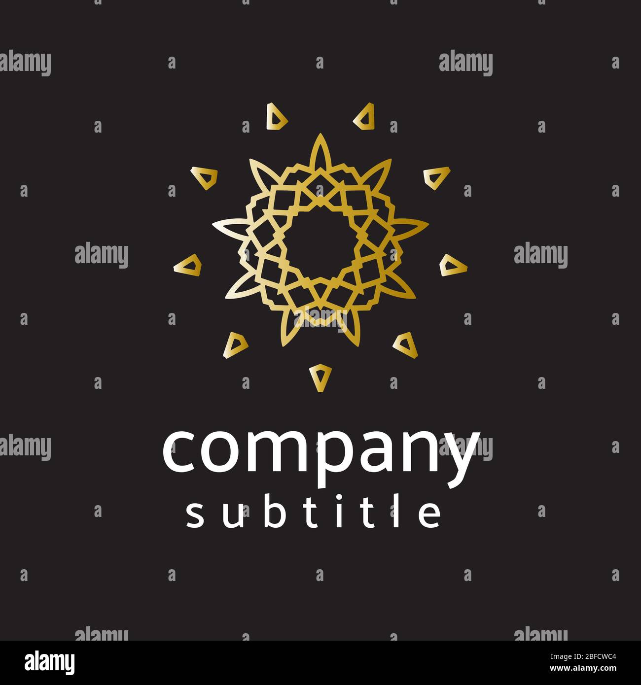 ornament logo vector for your business Stock Photo - Alamy