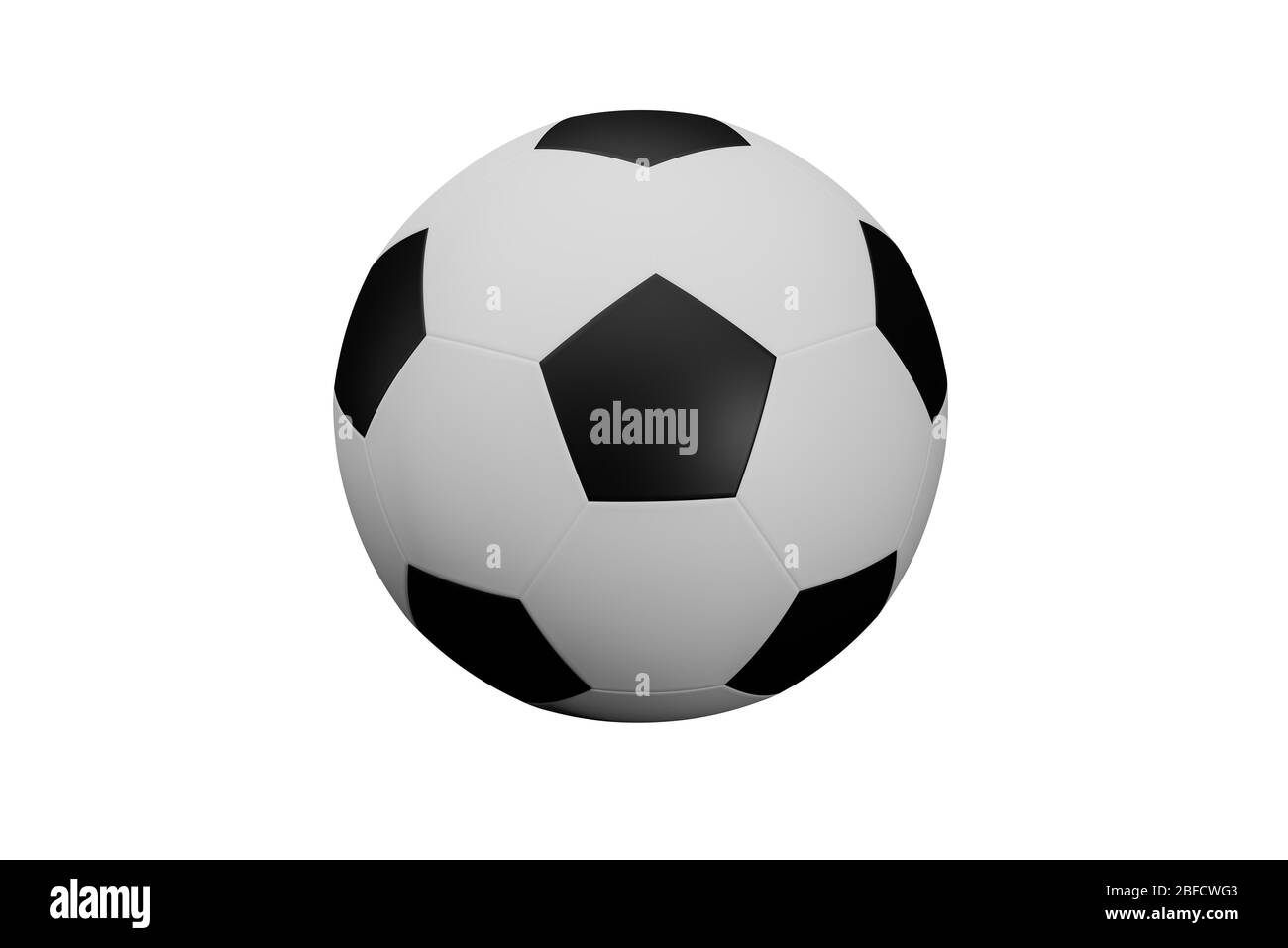 isolated football on white background with clipping path, socker sport ...