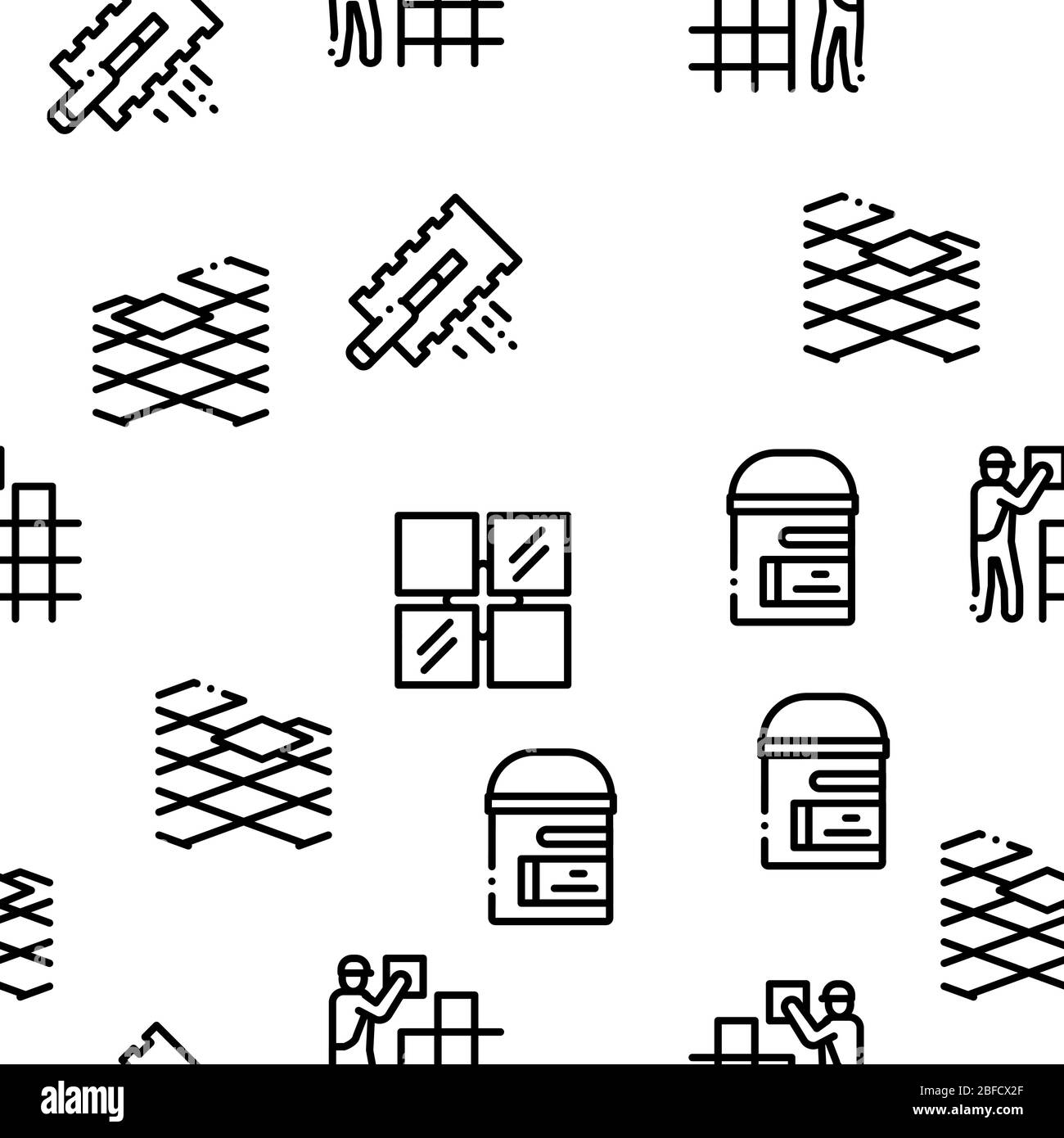 Tile adhesive Black and White Stock Photos & Images - Alamy