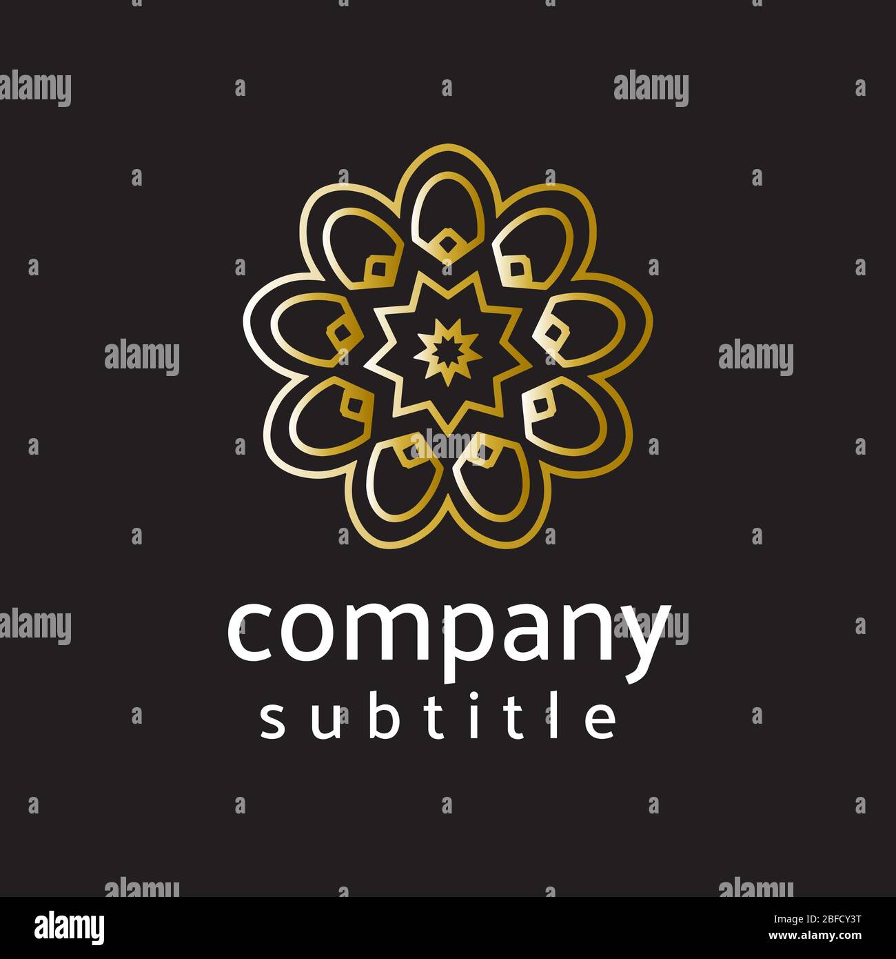 ornament logo vector for your business Stock Photo - Alamy