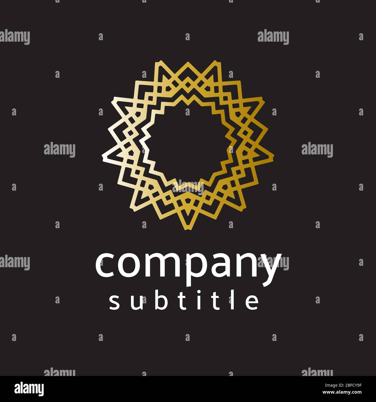 ornament logo vector for your business Stock Photo - Alamy