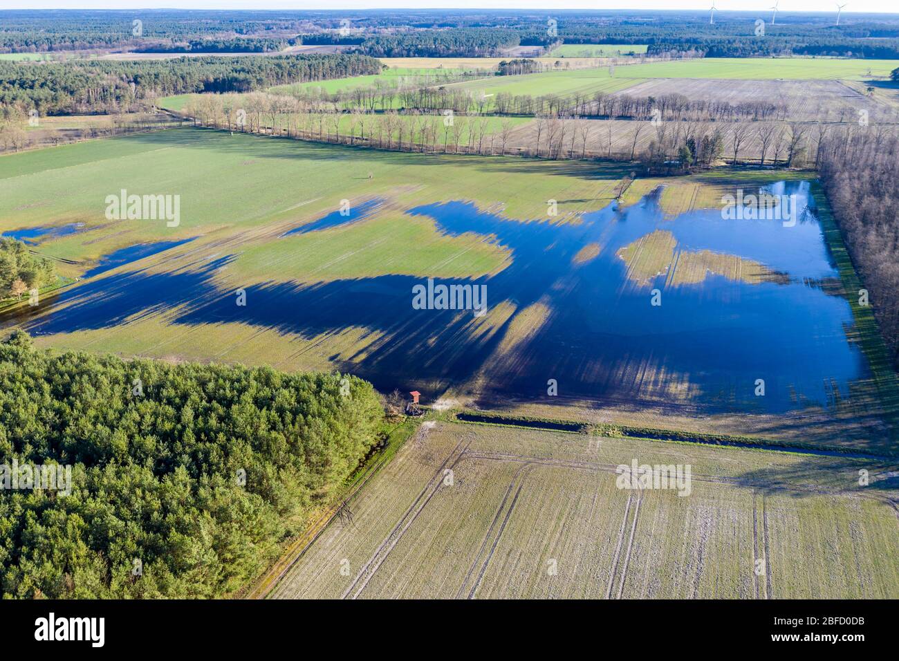 Flooded farmland hi-res stock photography and images - Alamy
