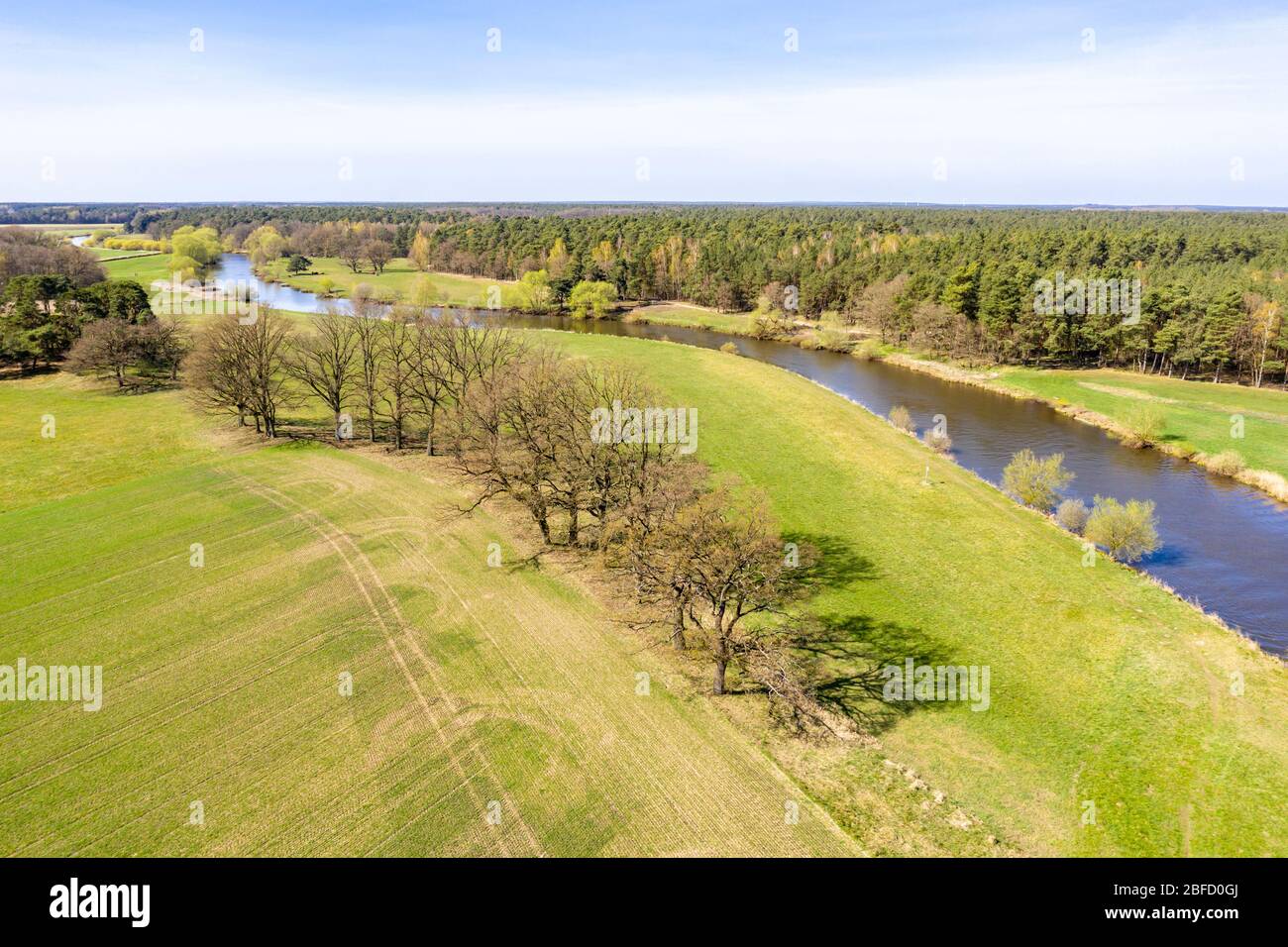 Aller river meadows hi-res stock photography and images - Alamy