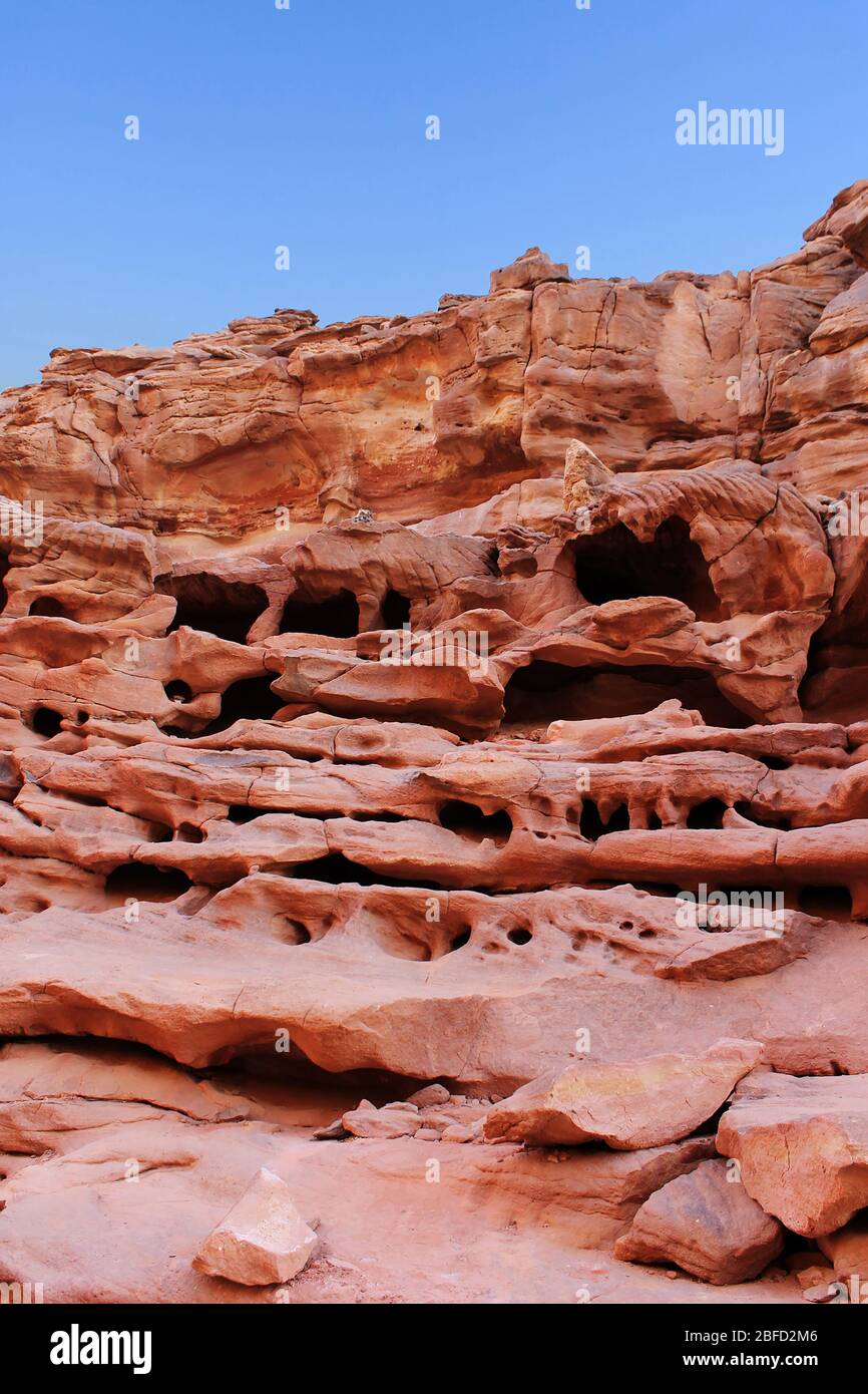 Red canyon around Dahab, Sinai, Egypt Stock Photo - Alamy