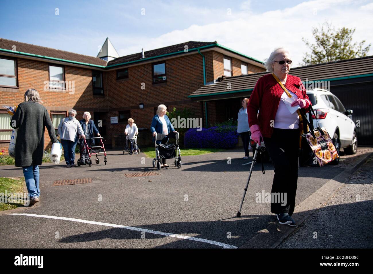 Residents of Anchor Court use Toni Marshall and her partner Ian Peat's ...