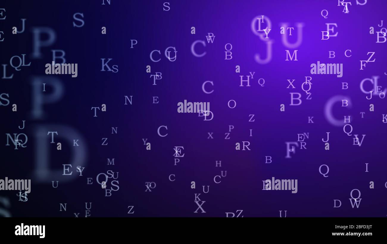 Abstract alphabet ornament on color background. Education writing ...
