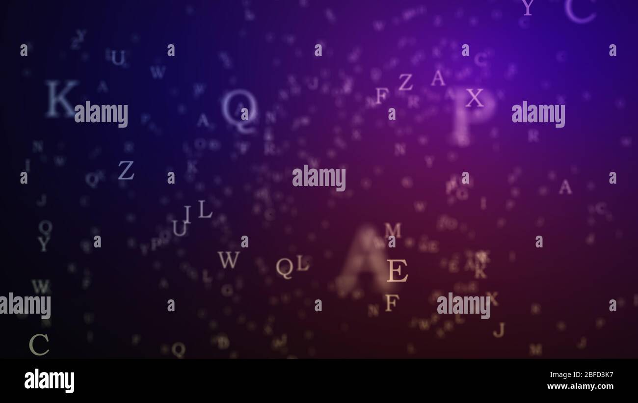 Abstract alphabet ornament on color background. Education writing ...