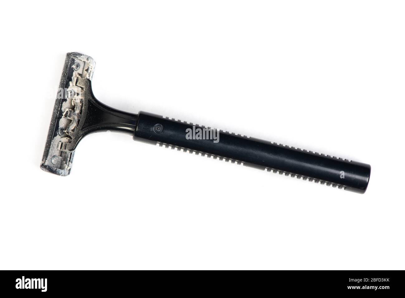 Used disposable shaving razor isolated on white background Stock Photo ...