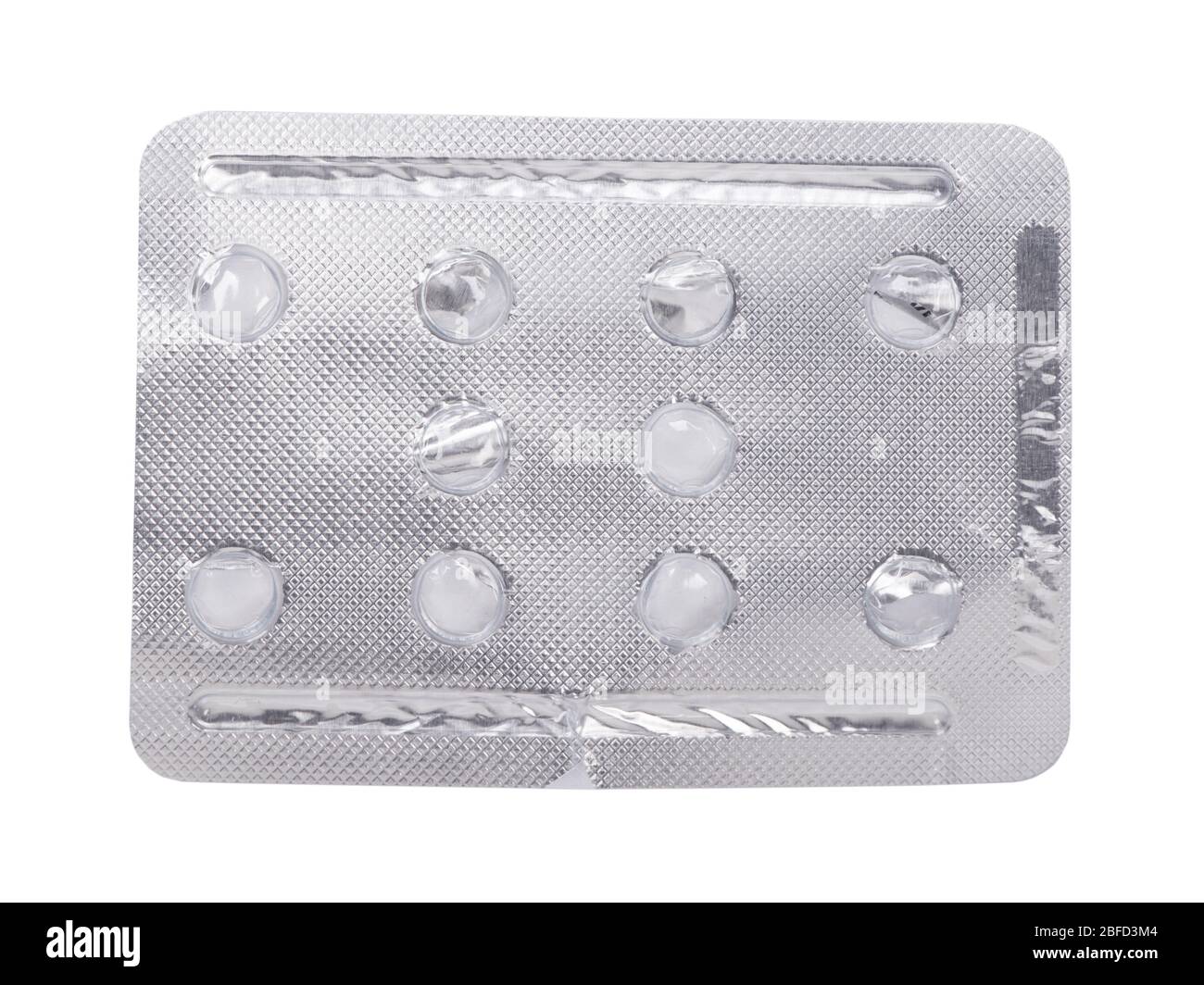 Empty used blister of tablets isolated on white background Stock Photo ...