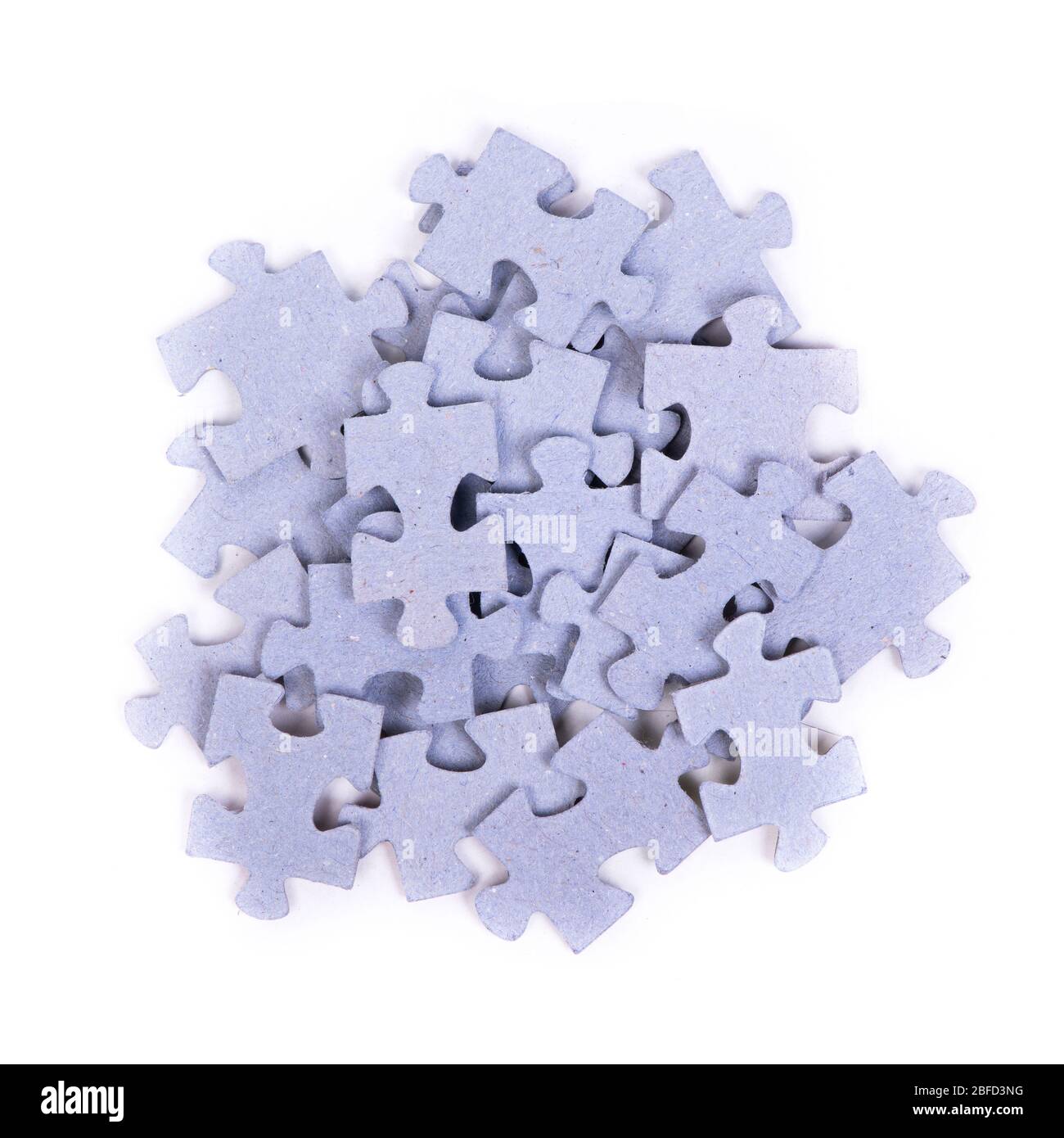 Jigsaw puzzle pieces pile Cut Out Stock Images & Pictures - Alamy