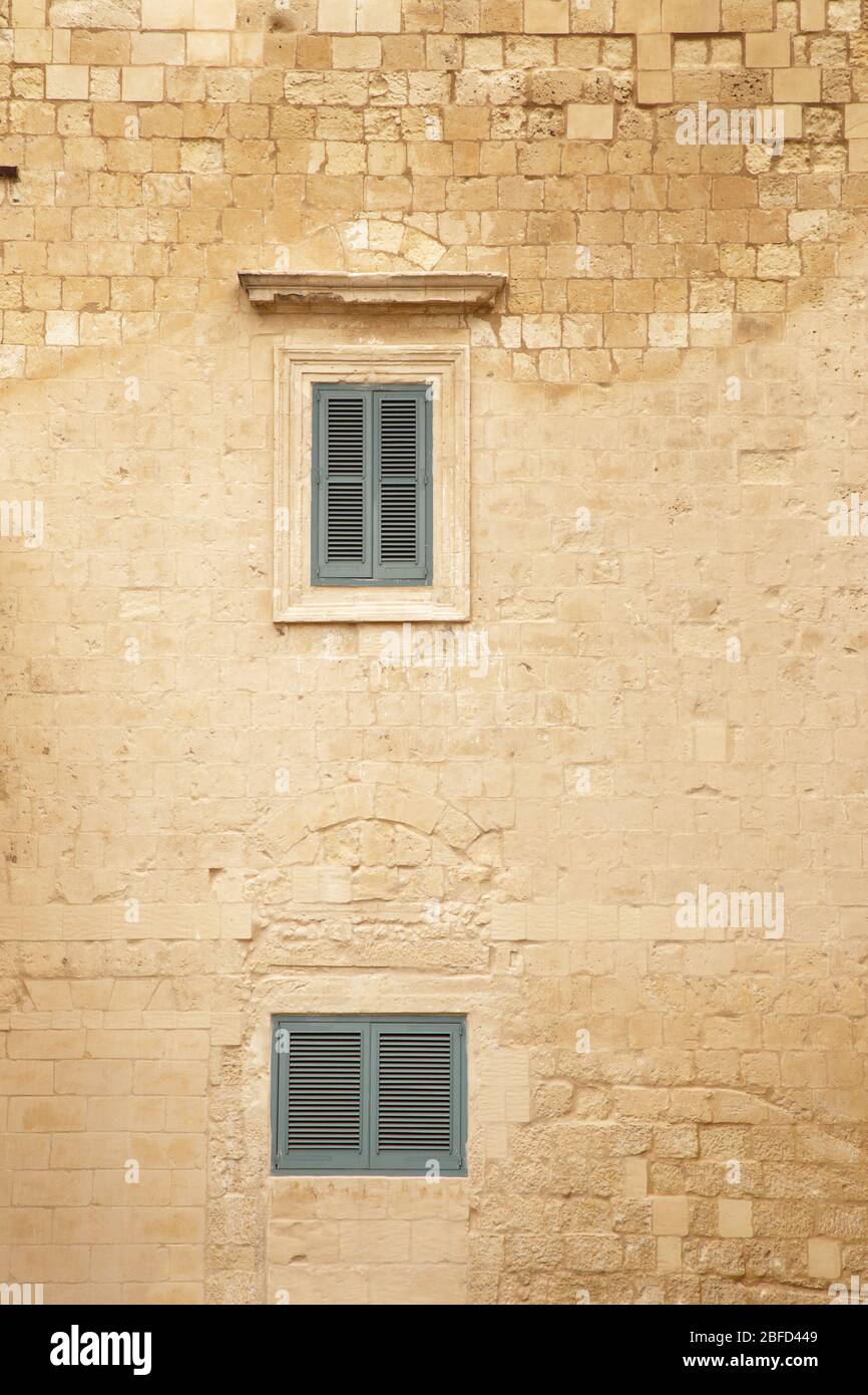detail of a typical old window on a building in malta Stock Photo - Alamy