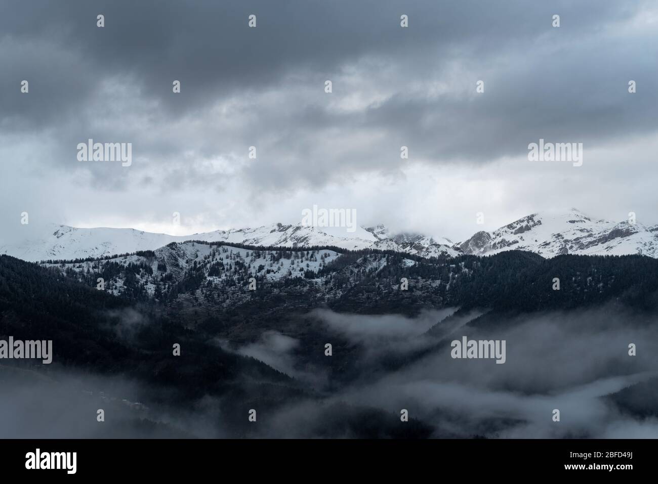 Ligurian Alps mountain range, Piedmont region, northwestern Italy Stock ...