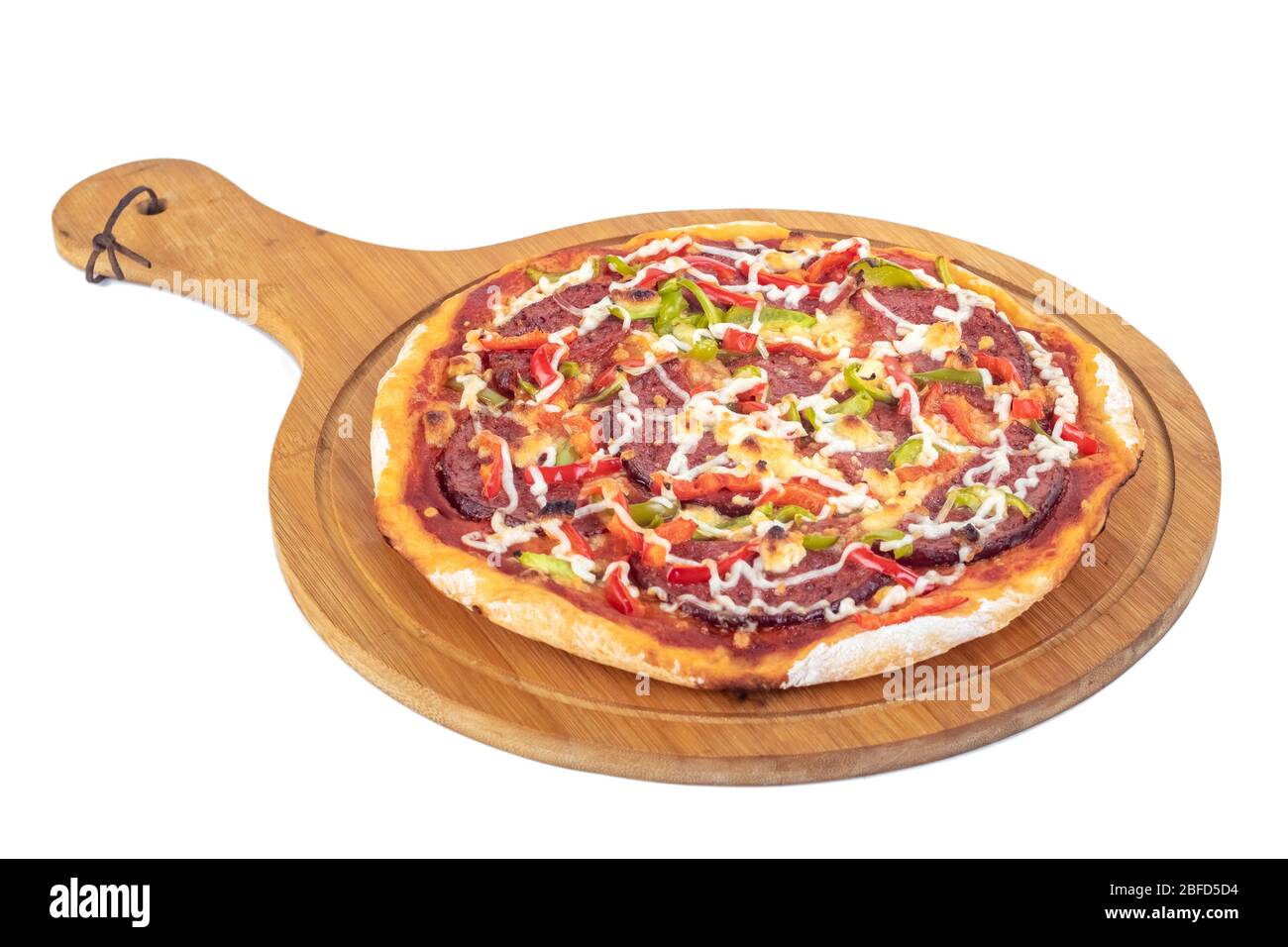 Wooden board delicious mozzarella Cut Out Stock Images & Pictures - Alamy