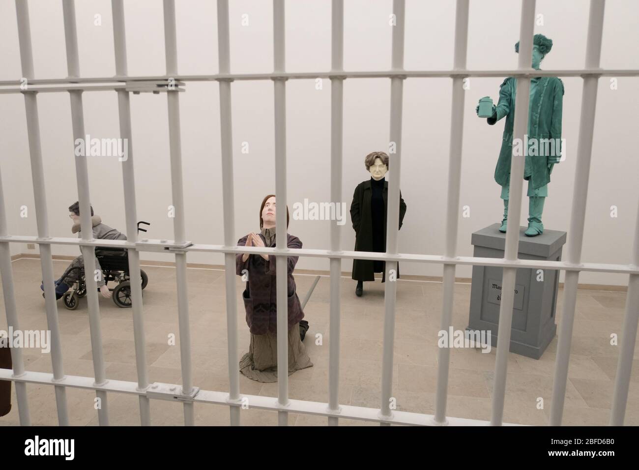 The Belgian Pavilion of the Venice Biennale showing the Mondo Cane, an ...