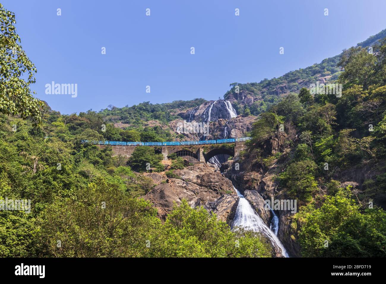 Dudhsagar waterfall hi-res stock photography and images - Alamy