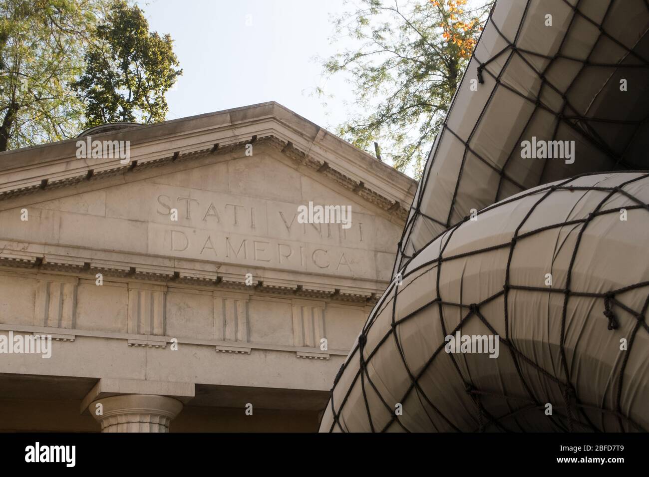 A view of the artwork titled "Liberty", by artist Martin Puryear ...