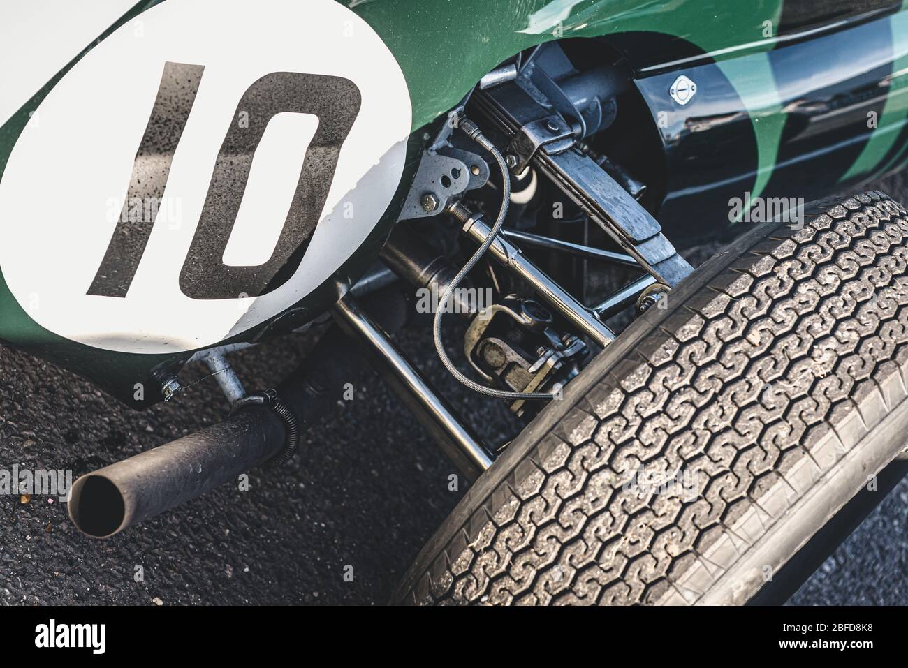 Rear Suspension of a Cooper Grand Prix Racing Car at Goodwood Revival ...