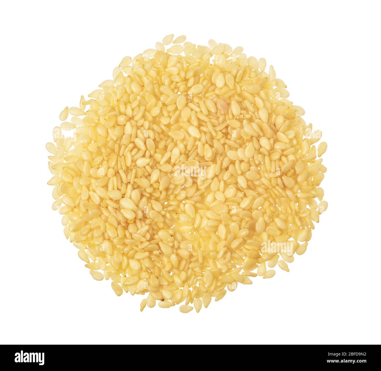 Sesame seeds isolated on white background top view. Flat lay Stock ...