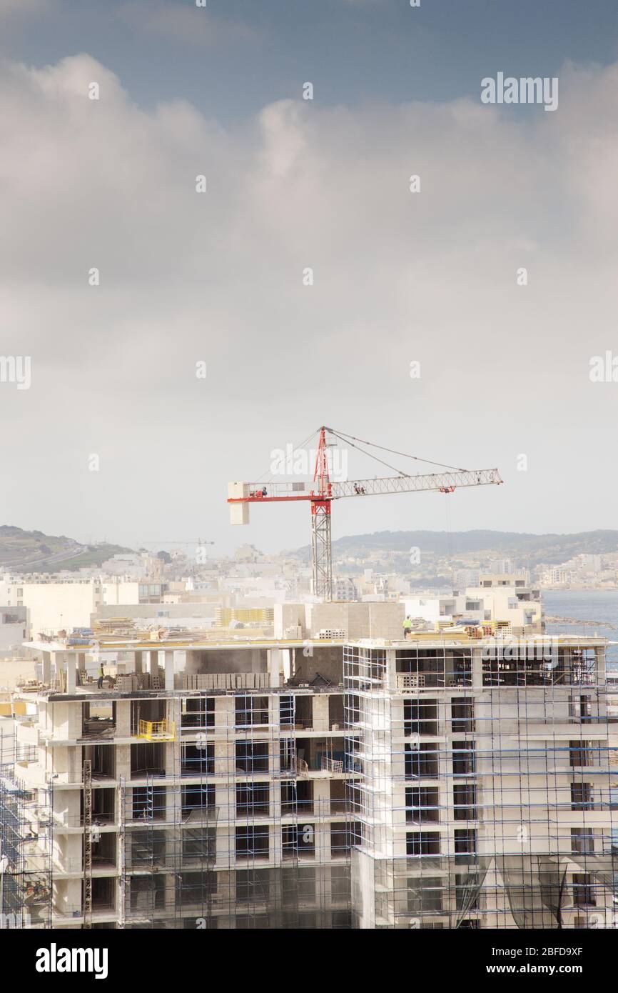 Building development construction malta hi-res stock photography and ...