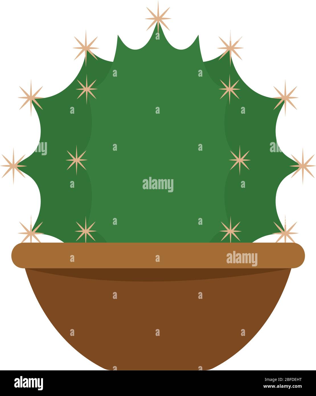 Cactus icon in a pot plant Stock Vector Image & Art - Alamy
