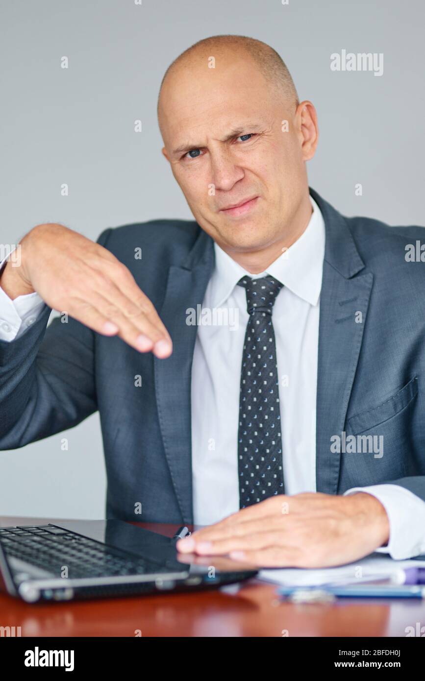 Portrait of worried man. Business problems concept Stock Photo - Alamy