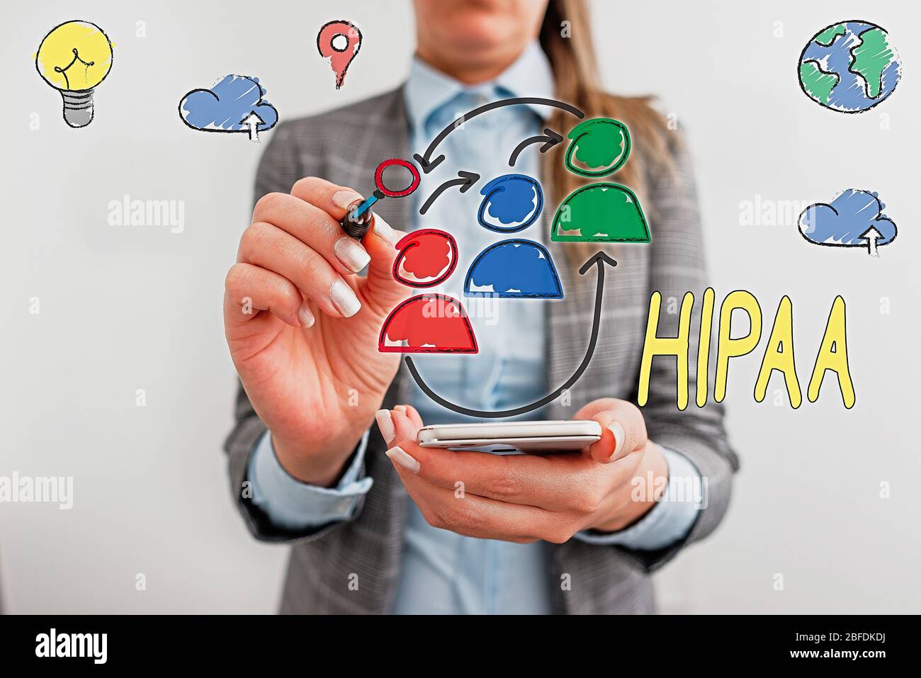 Word writing text Hipaa. Business photo showcasing Acronym stands for ...