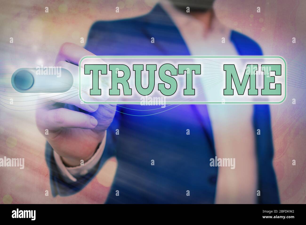 Word writing text Trust Me. Business photo showcasing Believe Have ...