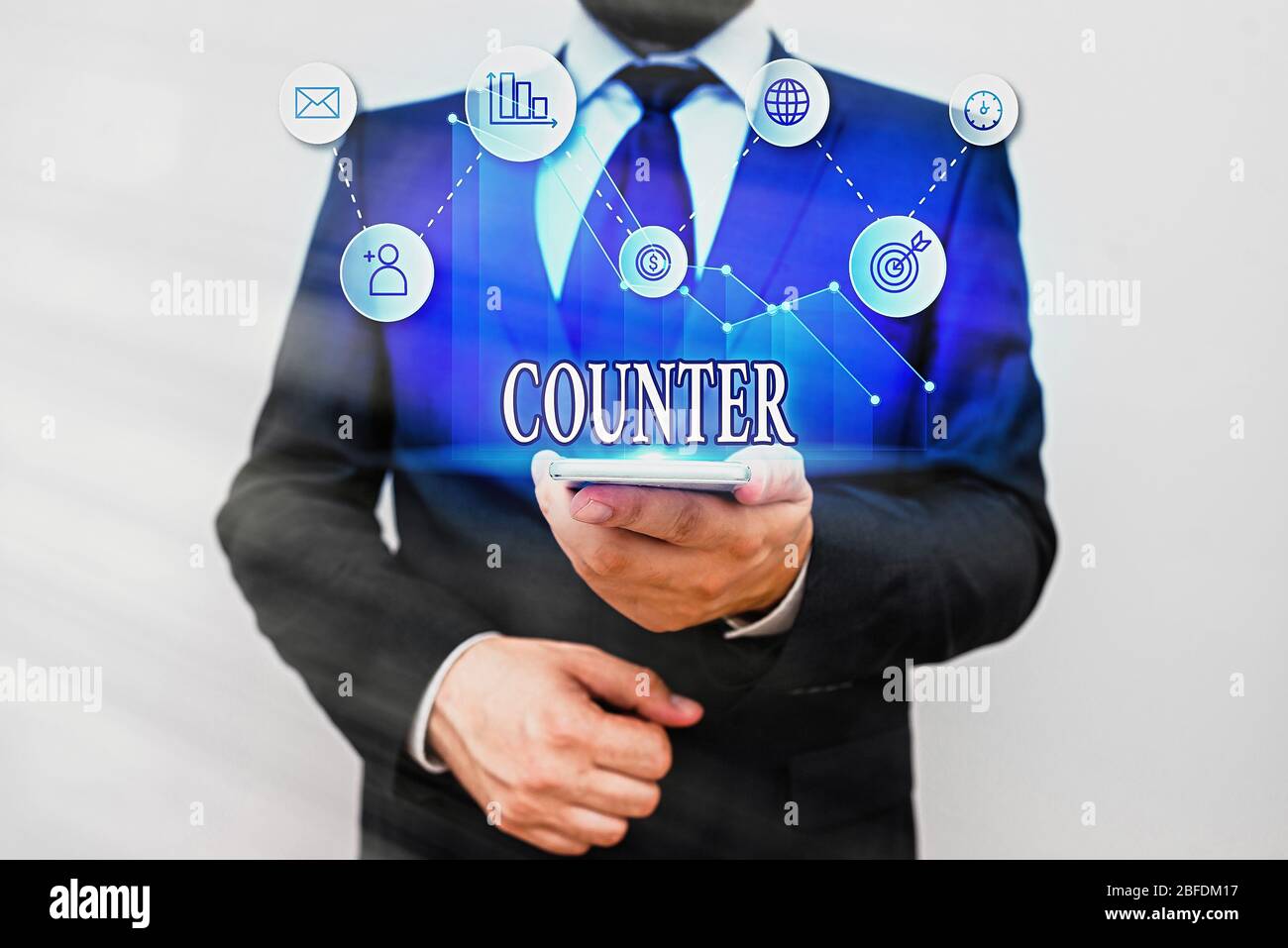 Handwriting text Counter. Conceptual photo a surface used for making ...