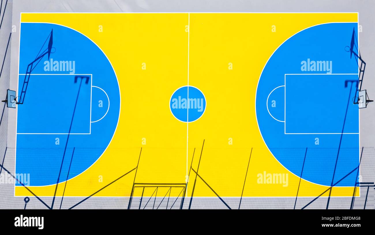 Basketball court floor plan hi-res stock photography and images - Alamy