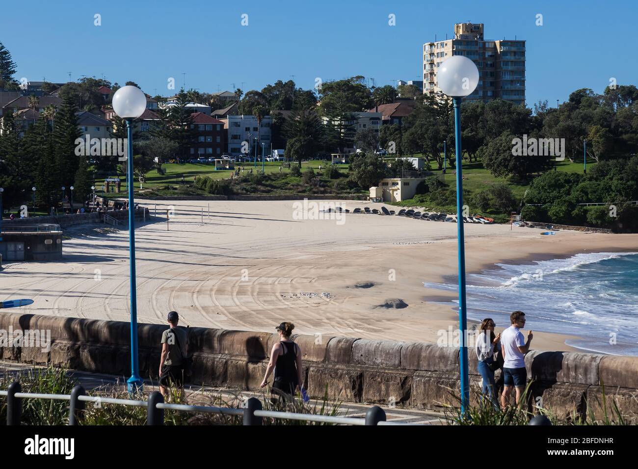 Coogee Beach during the Covid Lockdowns in Sydney, Australia Stock ...