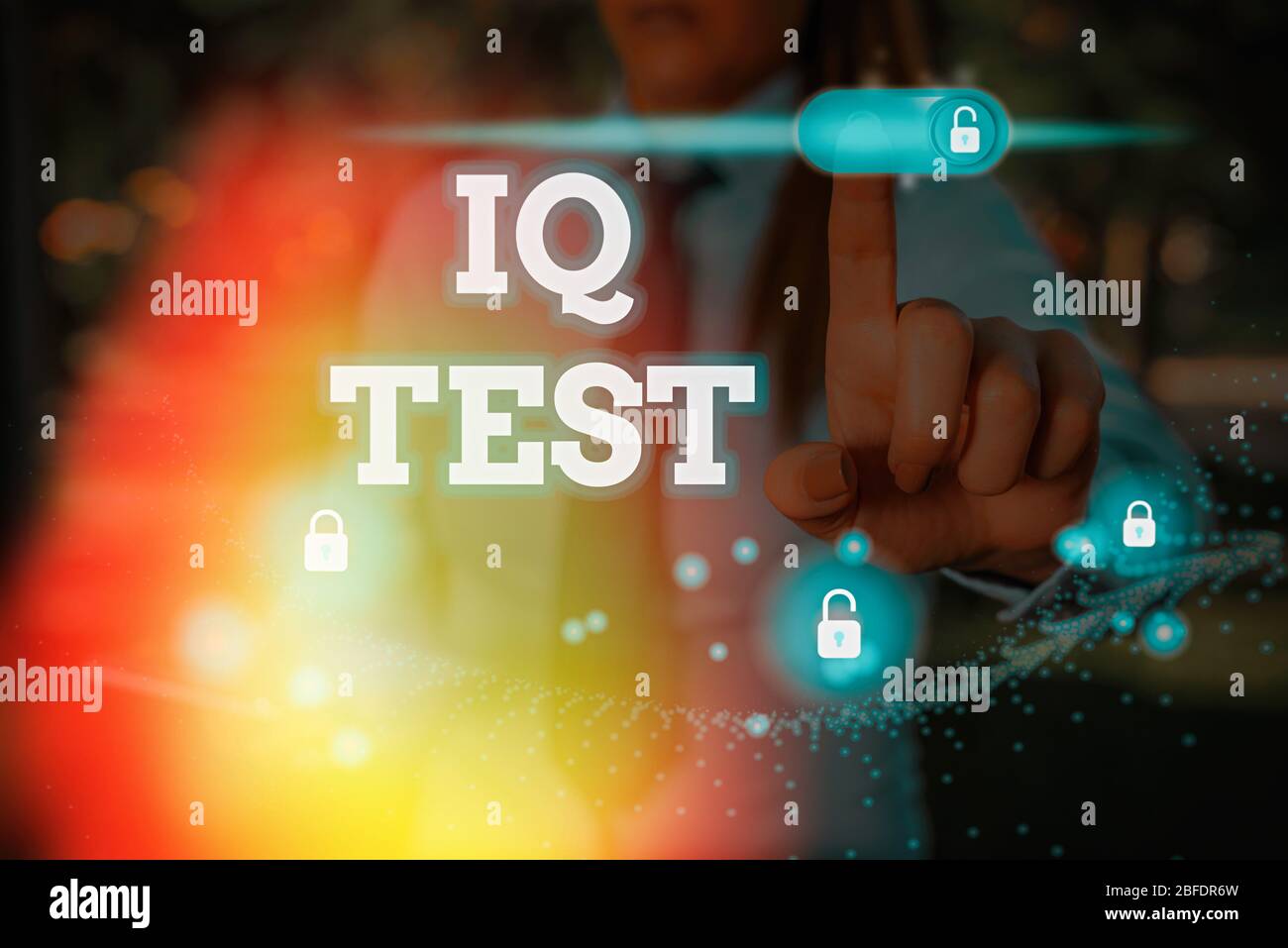 Handwriting text Iq Test. Conceptual photo attempt to measure your ...