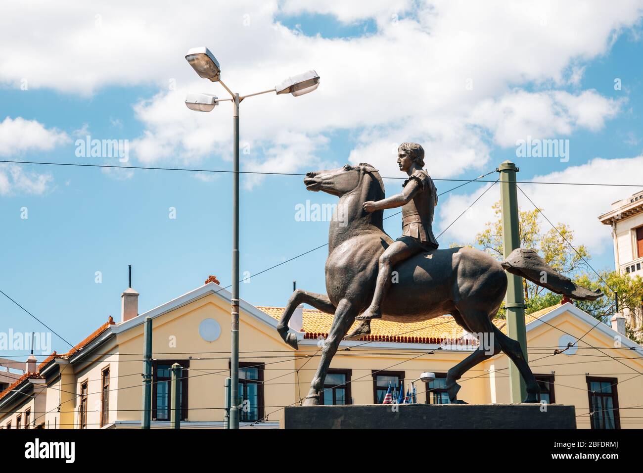 Athens, Greece - August 6, 2019 : Statue of Alexander the Great Stock ...