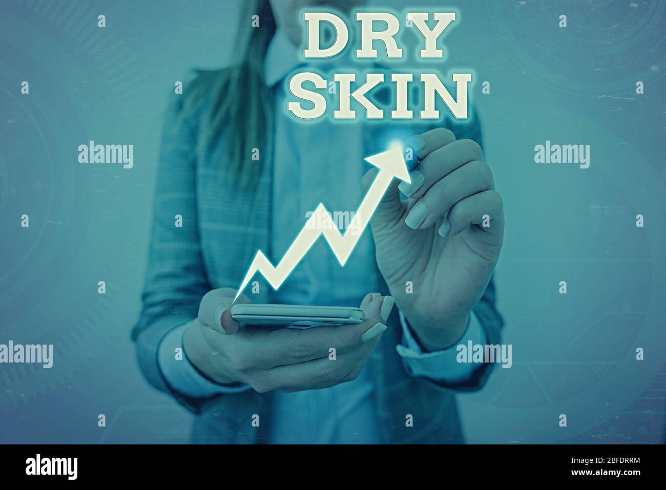 Conceptual hand writing showing Dry Skin. Concept meaning uncomfortable ...