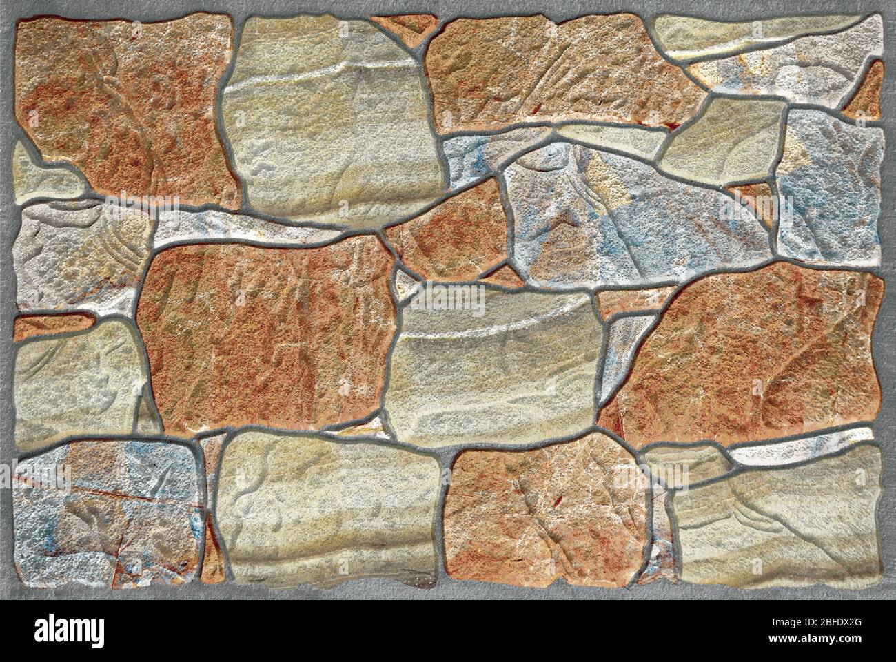 Stone blocks decorative mosaic shape shameless Pattern in wall ...