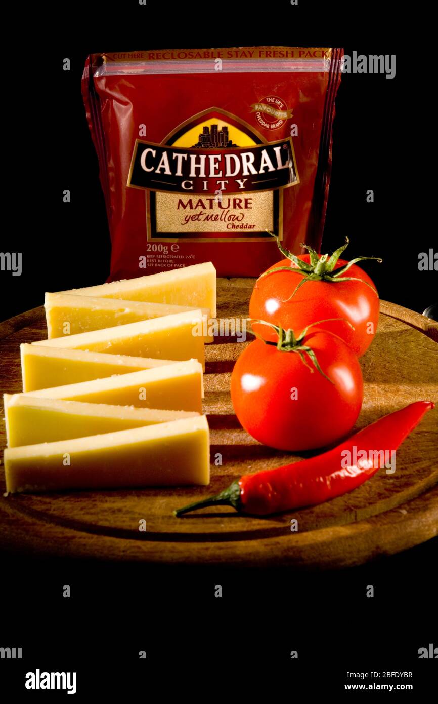 Cathedral City cheese Stock Photo - Alamy