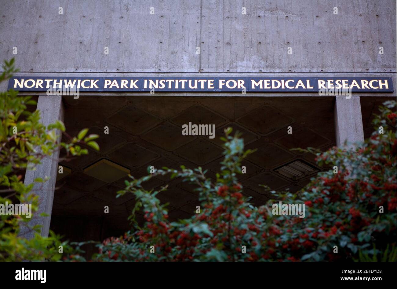 Sign board for the Northwick Park Institute For Medical Research ...