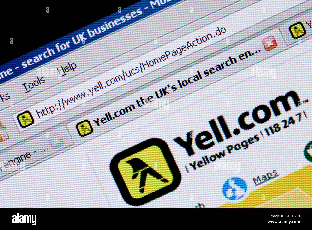 Illustrative image of Yell.com Stock Photo - Alamy
