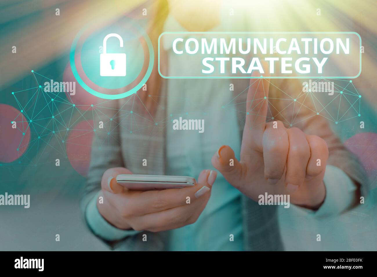 Writing note showing Communication Strategy. Business concept for ...