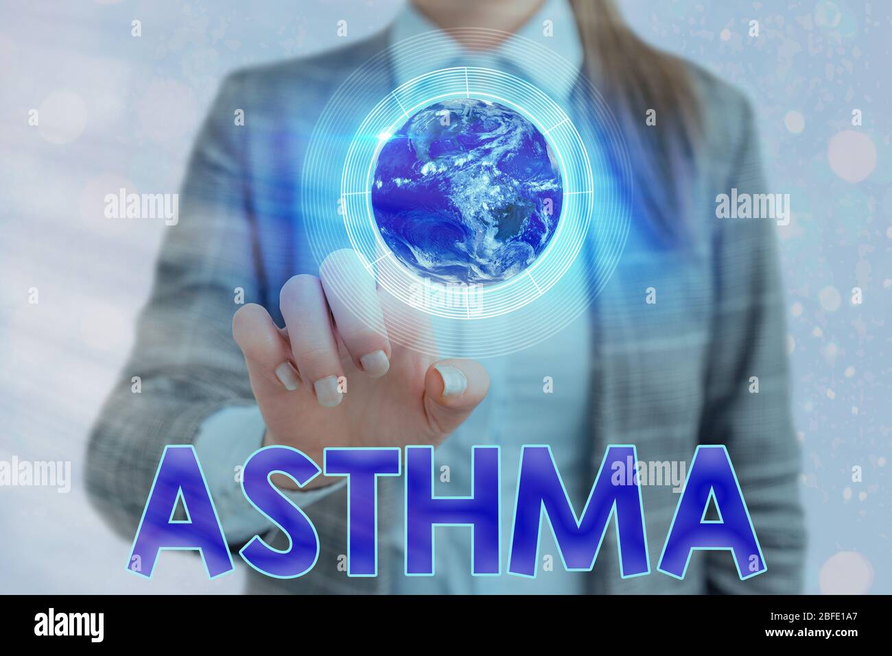 Handwriting text writing Asthma. Conceptual photo Respiratory condition ...