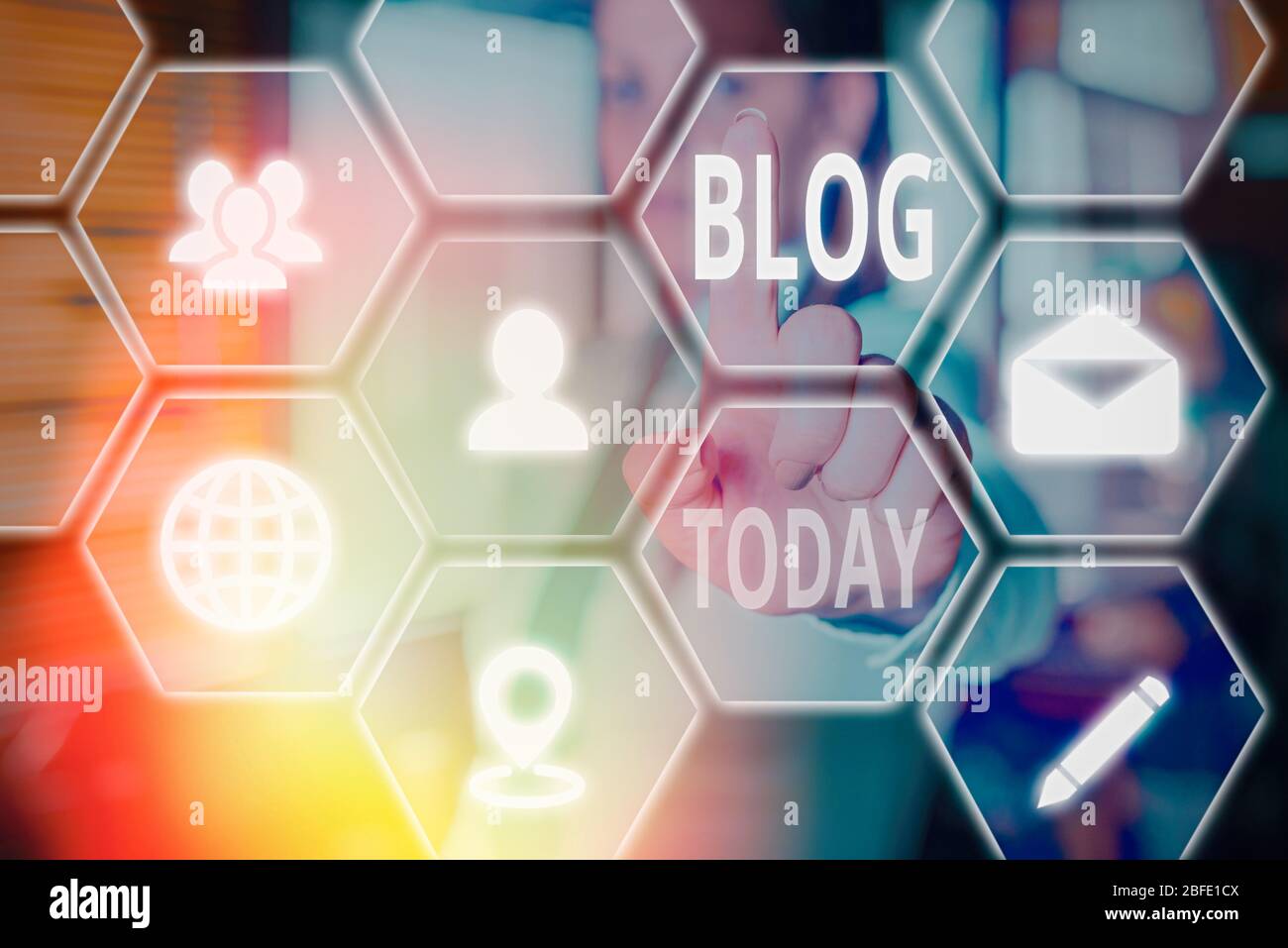 Text sign showing Blog. Business photo text regularly updated website web page run by individual ...