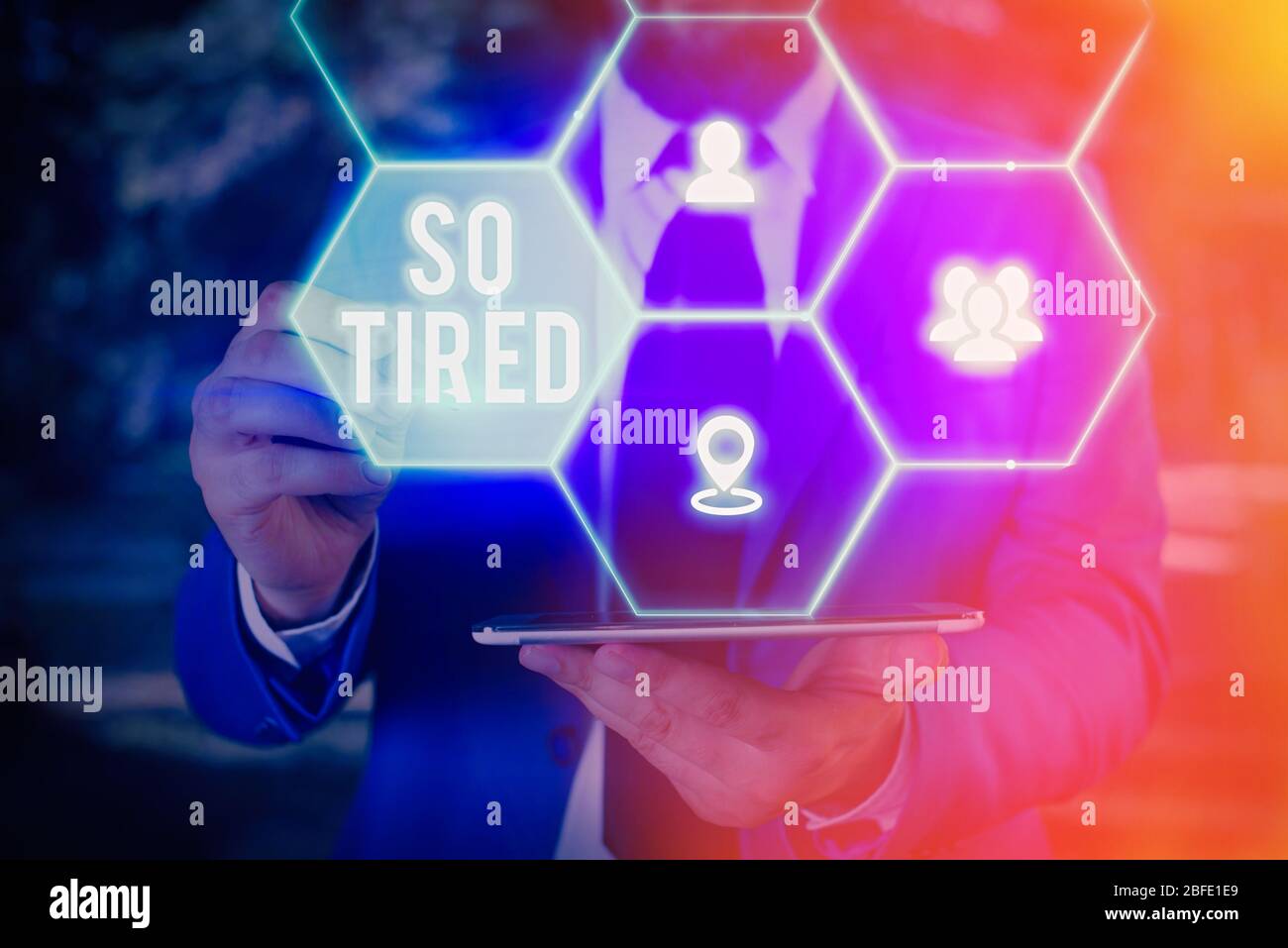 Word writing text So Tired. Business photo showcasing drained of ...