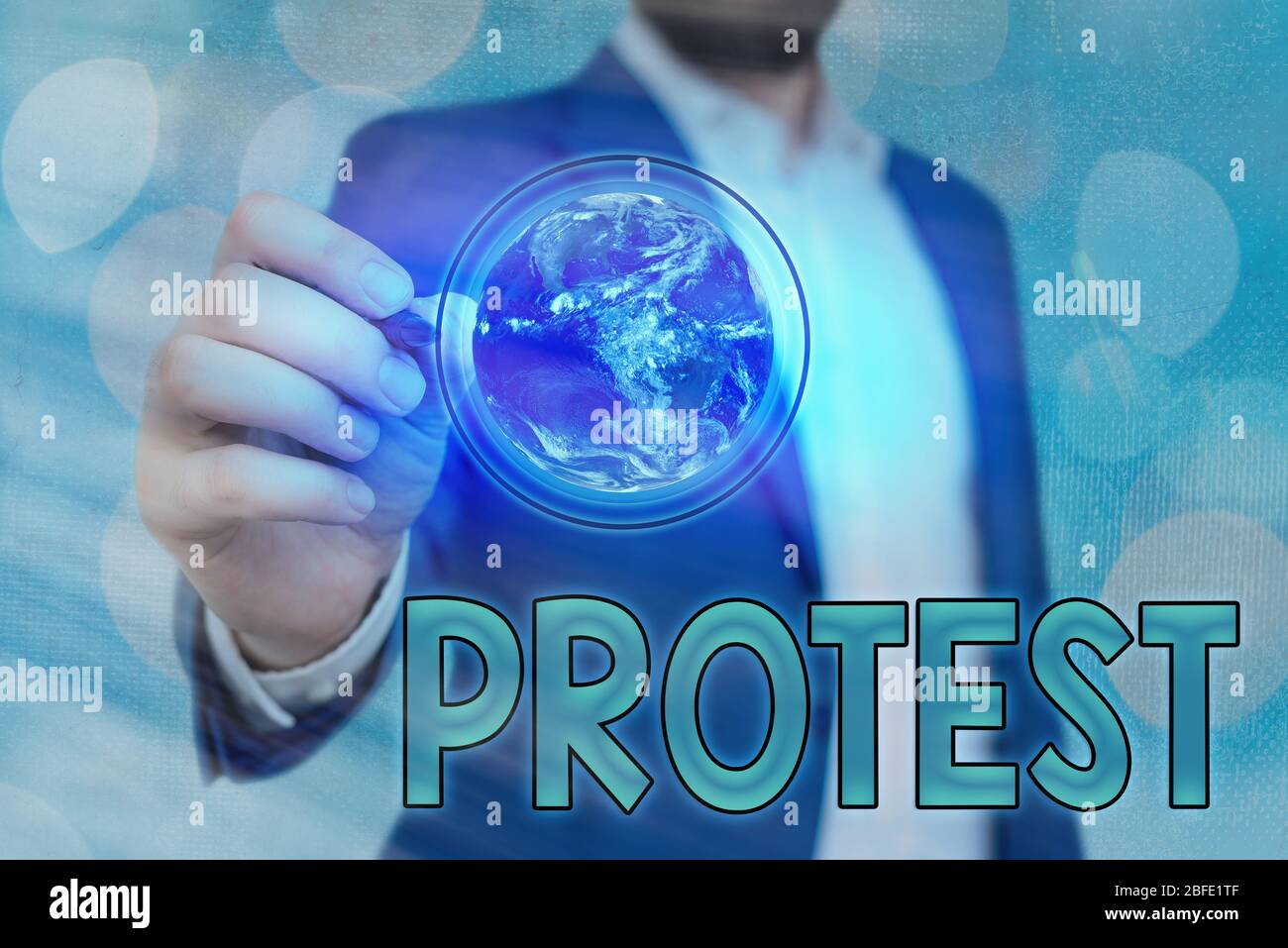 Handwriting text Protest. Conceptual photo An action expressing ...