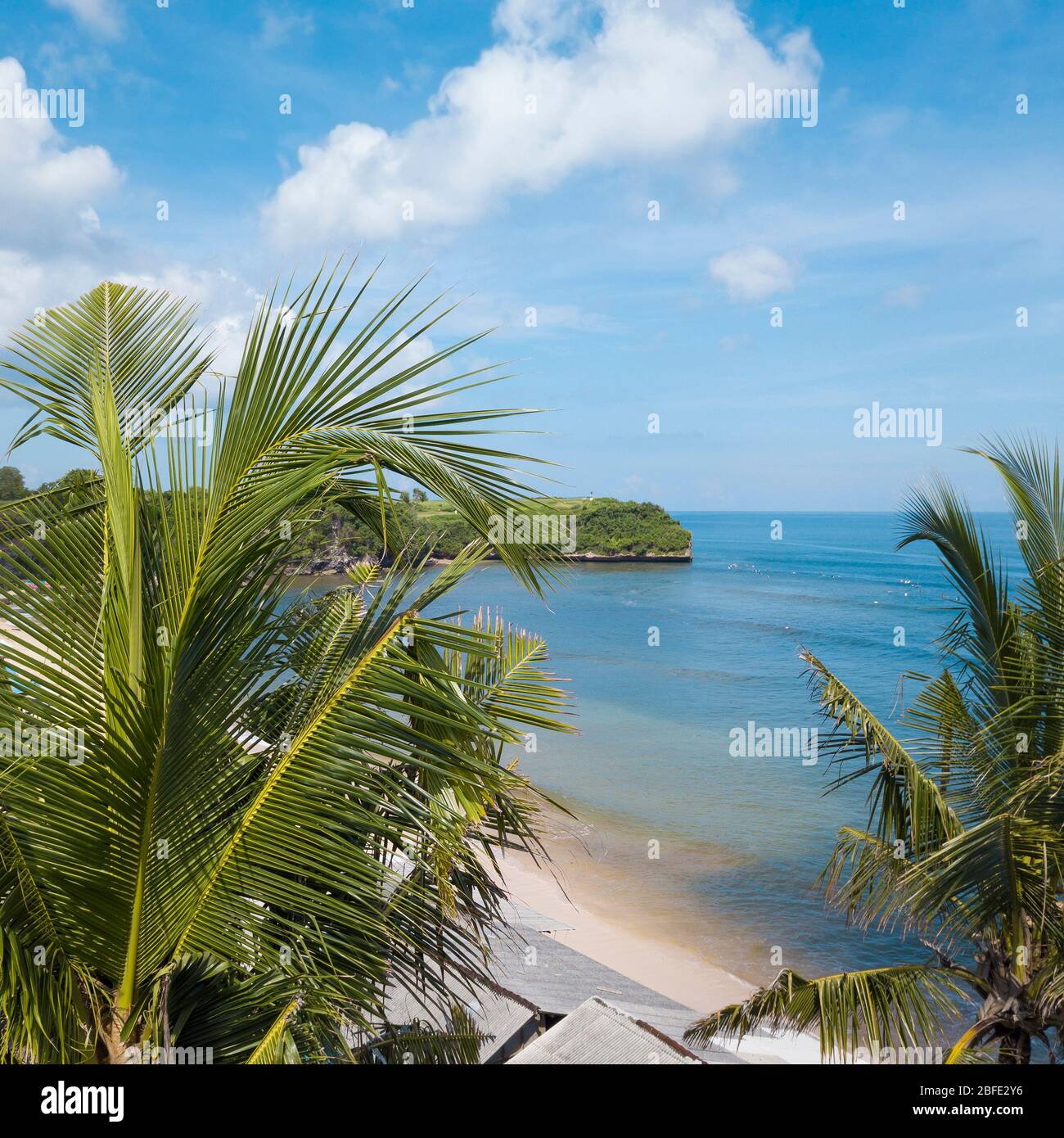 Aerial view of Balangan beach, Bali, Indonesia Stock Photo - Alamy