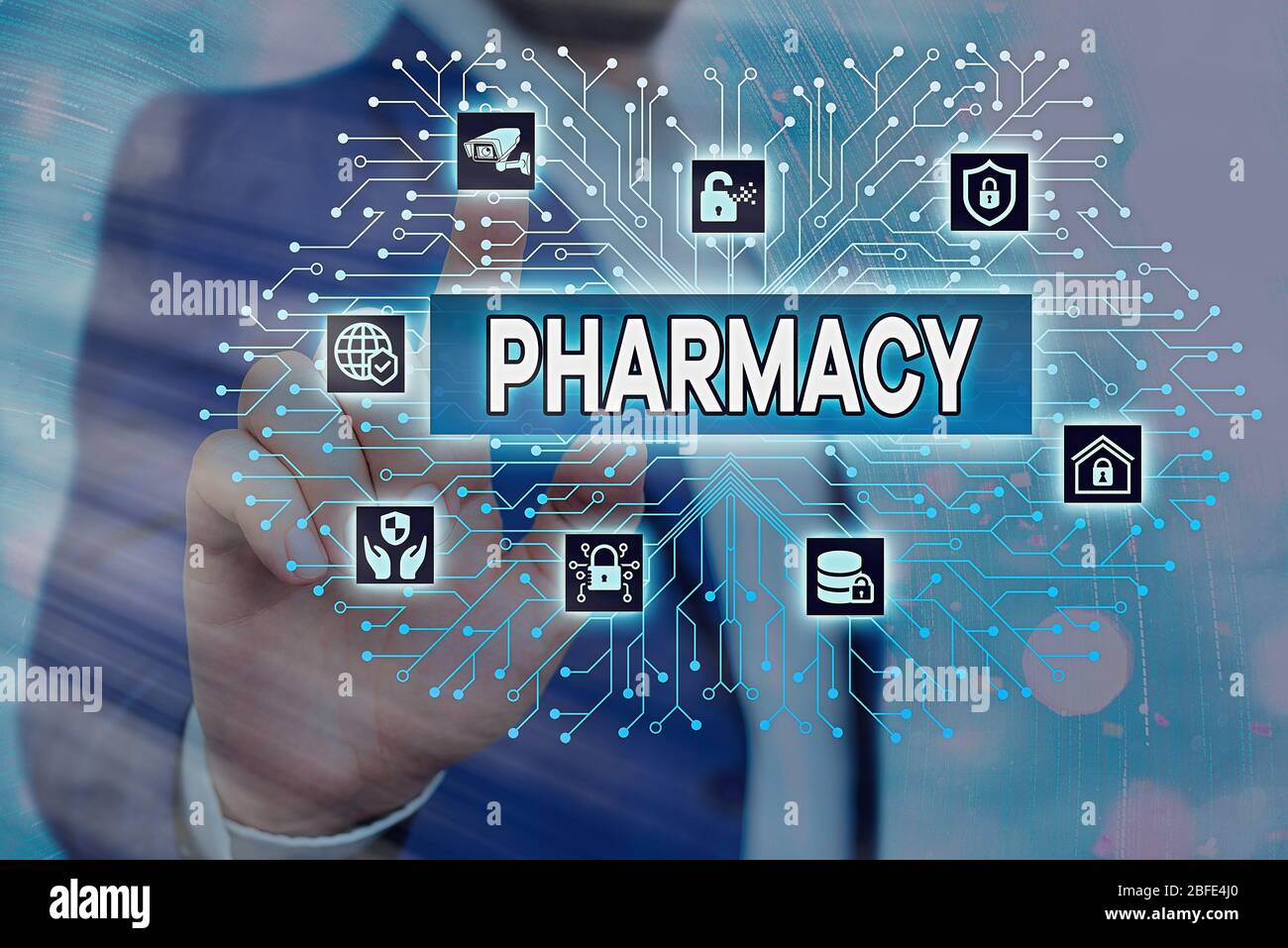 Text sign showing Pharmacy. Business photo showcasing shop or hospital ...